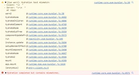Windows Handling Results In Hydration Errors In Dev Issue Vuejs Core GitHub