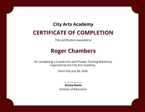 Free Dealership Completion Certificate Template To Edit Online