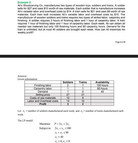 Solved Exercise Consider The Problem In Example From Chegg Com