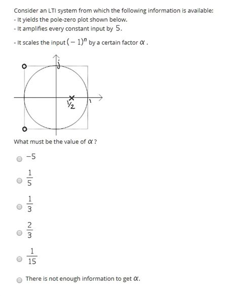 solved consider an lti system from which the following information is