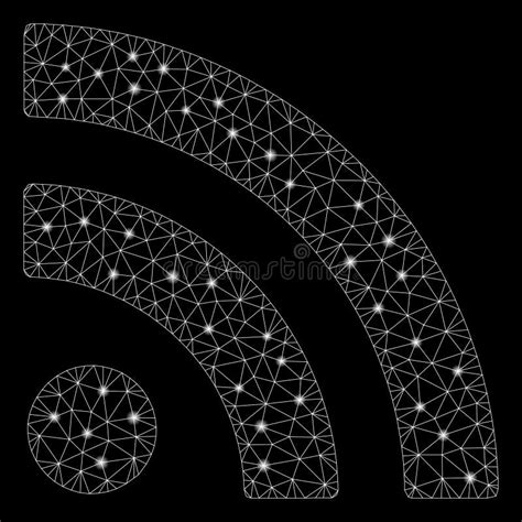 Flare Mesh 2d Rss With Flare Spots Stock Vector Illustration Of Grid