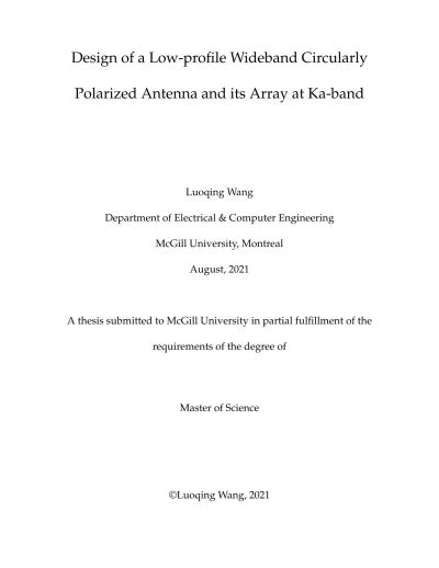 future work linear four element circularly polarized me dipole