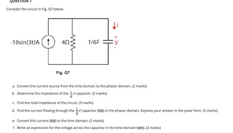 solved ques consider the circuit in fig q7 below vi