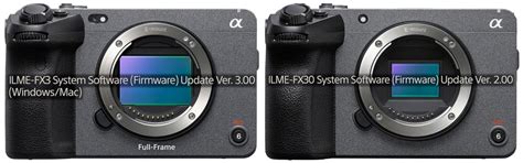 Sony Fx3 And Fx30 Firmware Updates Add Anamorphic De Squeeze 24p 4k Dci