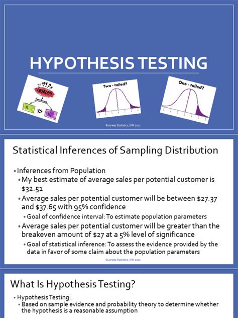 session 13 hypothesis testing pdf statistical significance type i