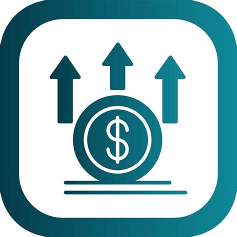Profit Glyph Gradient Round Corner Icon 42742610 Vector Art At Vecteezy