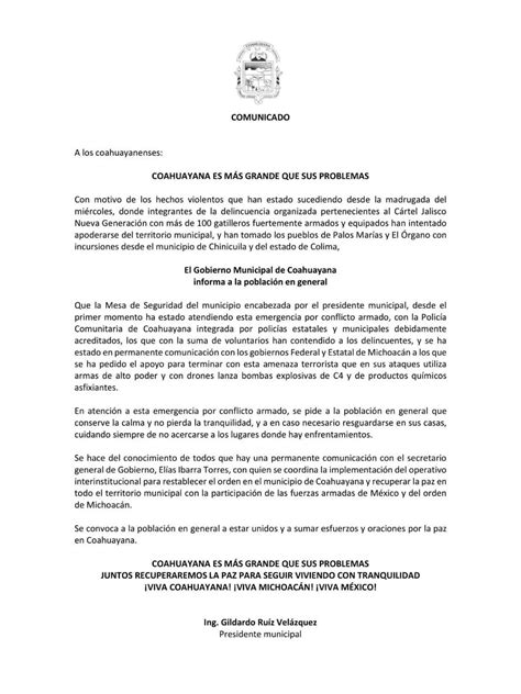¿qué Pasa En Coahuayana Municipio De Michoacán Que El Cjng Intenta
