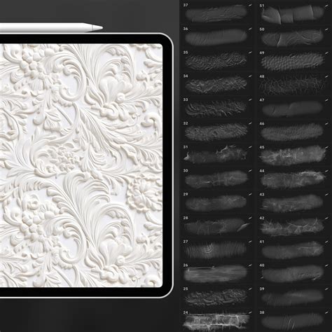 Artstation 130 Procreate Stucco Textures Plaster Seamless Pattern Brushes Interior
