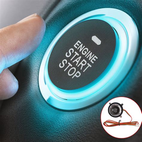 Car Keyless Entry Engine Start Alarm System Push Button Remote Starter