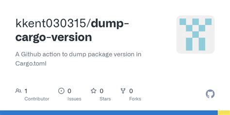 Github Kkent030315dump Cargo Version A Github Action To Dump