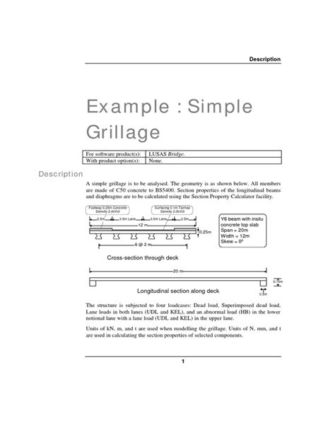 example simple grillage pdf bending beam structure