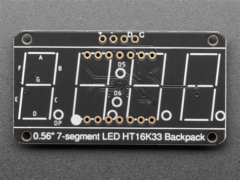 Adafruit 7 Segment Led Matrix Backpack Stemma Qt Qwiic Kiwi