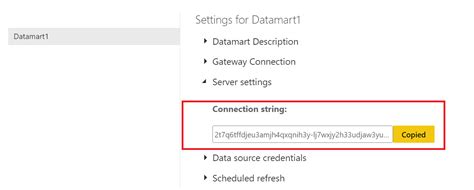 Solved When Connecting To Datamart From Power Bi Dekstop