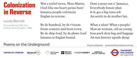 Celebrating Windrush Day Poems On The Underground