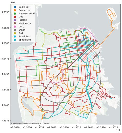 Printable San Francisco Cable Car Map