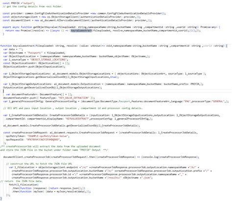 Oci Document Understanding Using Ojet Apps With Typescript