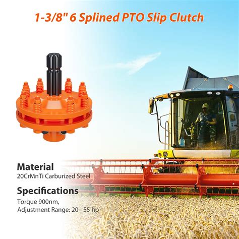 Pto Slip Clutch Spline For Pto Shaft 1 38 Pto Slip