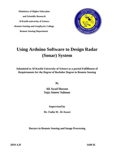 PDF Using Arduino Software To Design Radar Sonar System DOKUMEN TIPS
