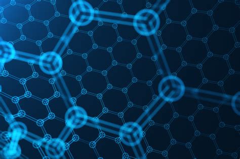 3d 렌더링 추상 나노기술 적 열 하는 6 각형 기하학적 양식 클로즈업 개념 그래 핀의 원자 구조 개념 그래 분자 구조 0명에 대한 스톡 사진 및 기타 이미지 Istock