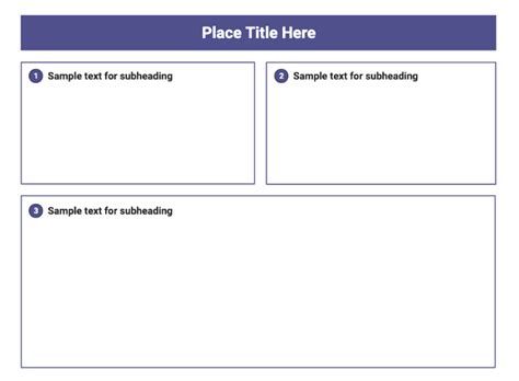 3 Section Panel Layout Biorender Science Templates