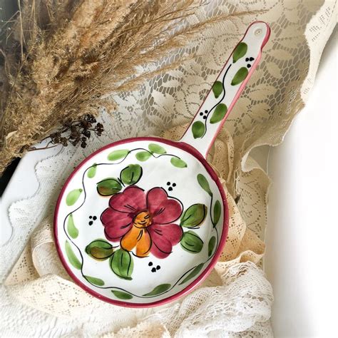 Настінний декор керамічна сковорідка ручний розпис вінтаж голландія — ціна 575 грн у каталозі
