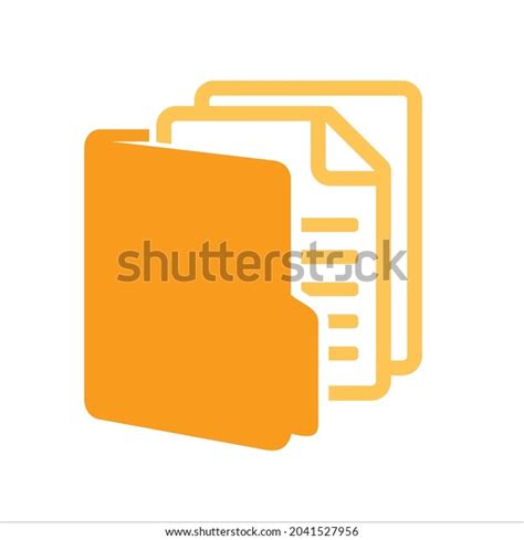 document folder paper simple flat design stock vector royalty free
