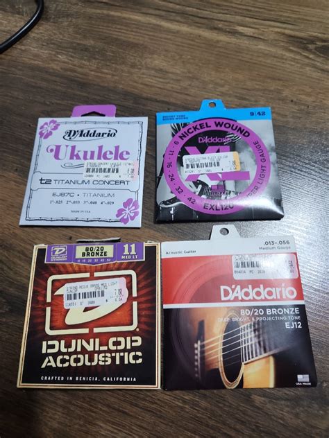 Guitar Strings Assorted Hobbies And Toys Music And Media Musical Instruments On Carousell