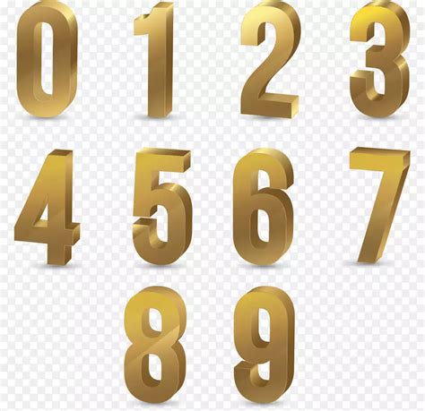 立体3d效果数字png图片素材下载 图片编号7526354 Png素材网