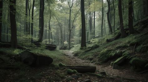 어두운 배경과 이끼가 있는 숲길 숲의 그림 배경 일러스트 및 사진 무료 다운로드 Pngtree