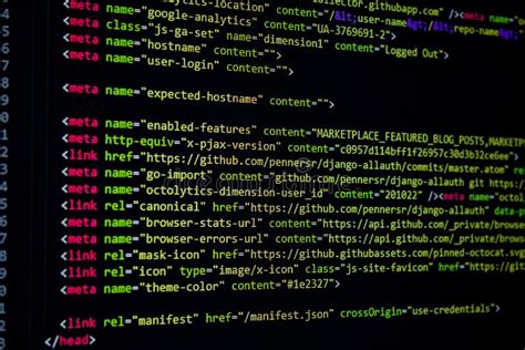 Source Code Screen Programming Code Writing Script Stock Image