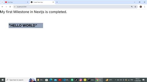 Rizwana Perveen On Linkedin Nextjs Helloworld