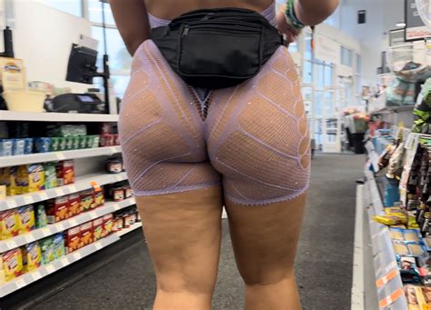 Oc Thick Blonde Pawg With Wide Hips In A Thong And Fishnets Spandex Leggings Yoga Pants
