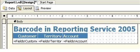 Barcode For Ssrs 2005 Sql Server Reporting Services