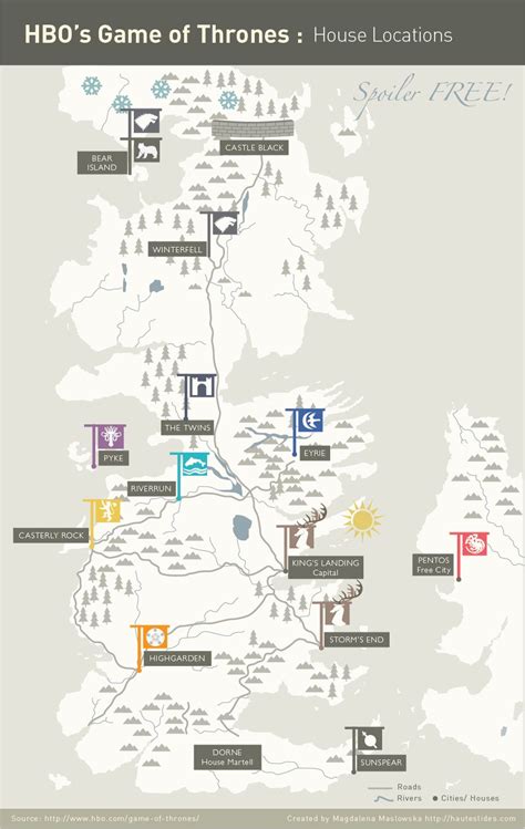 Game Of Thrones Map Hbo