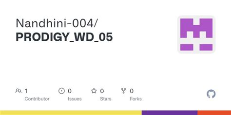 Nandhini K On Linkedin Github Nandhini 004prodigywd05