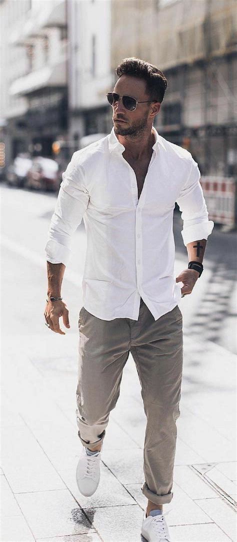 Mario Adlı Kullanıcının White Shirt Panosundaki Pin Erkek Moda Erkek