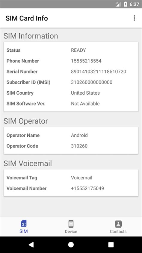 Sim Card Info Apk For Android Download