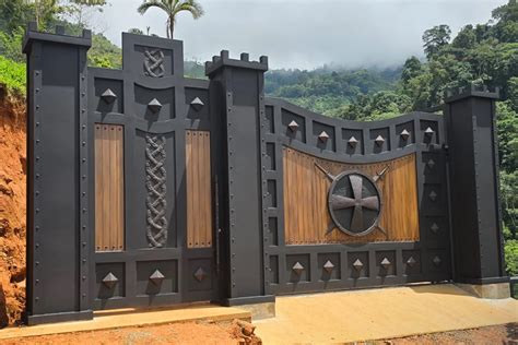 Wrought Iron Gate Custom Medieval Design In Costa Rica