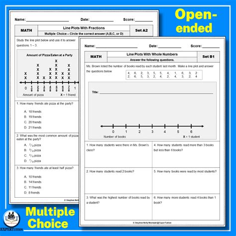 line plots with fractions and whole numbers line plot practice