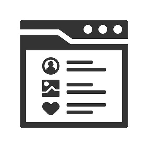 Premium Vector User Activity Interface Icon