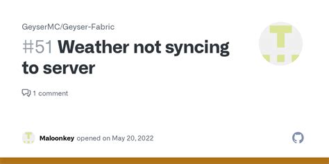 weather not syncing to server · issue 51 · geysermc geyser fabric · github