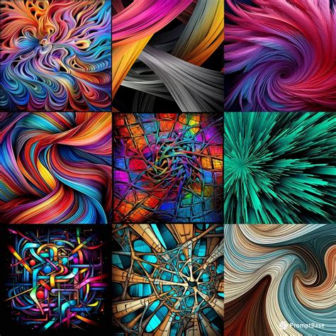 Linear And Abstract Color Patterns Midjourney Prompt Promptbase