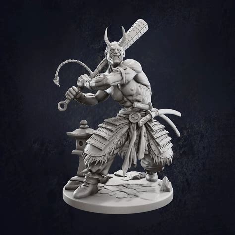 Omi Half Oni • Dnd Rpg 3d Printed Resin Miniature The Print Tavern