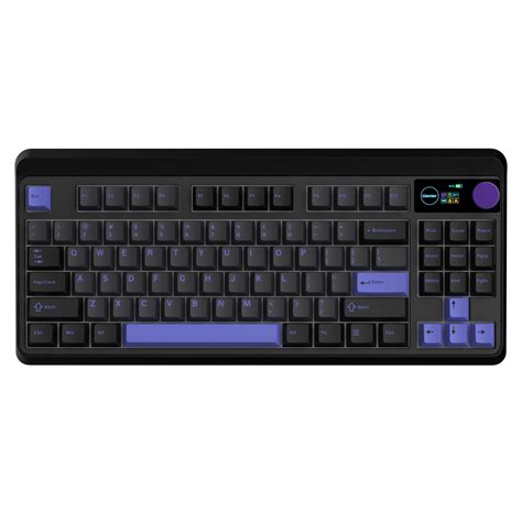 Womier Retro Gaming Keyboard With Color Oled Displayandknob M87 Pro Wired 2 4ghz Wireless