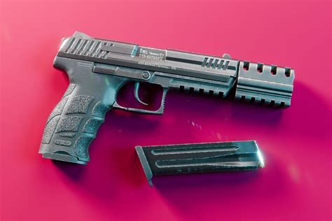 Hk P30l Free 3d Model Rigged Cgtrader
