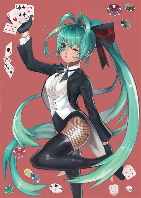 Hatsune Miku Vocaloid And 2 More Drawn By Shaka8 Danbooru