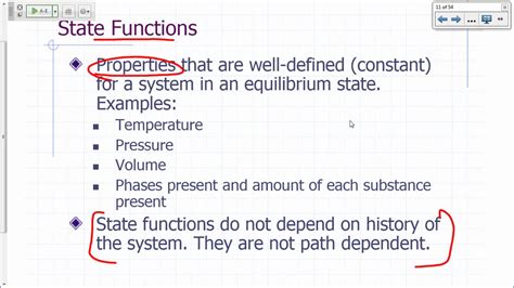First Law 5 State And Path Functions 1m35s Youtube