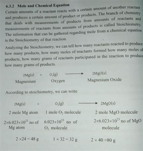 Stoichiometry Formulas