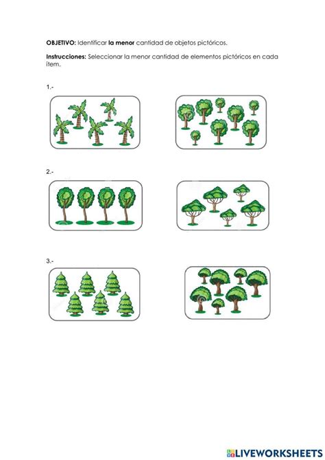 Menor Mayor Worksheet Live Worksheets
