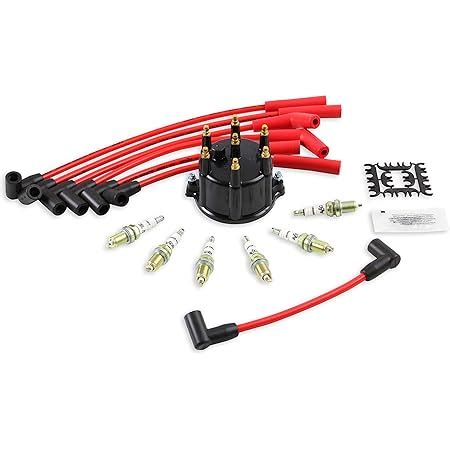 Amazon.com: Ignition Tune-Up Kit - Spark Plug Wire Set, Distributor Cap and Rotor - Compatible ...